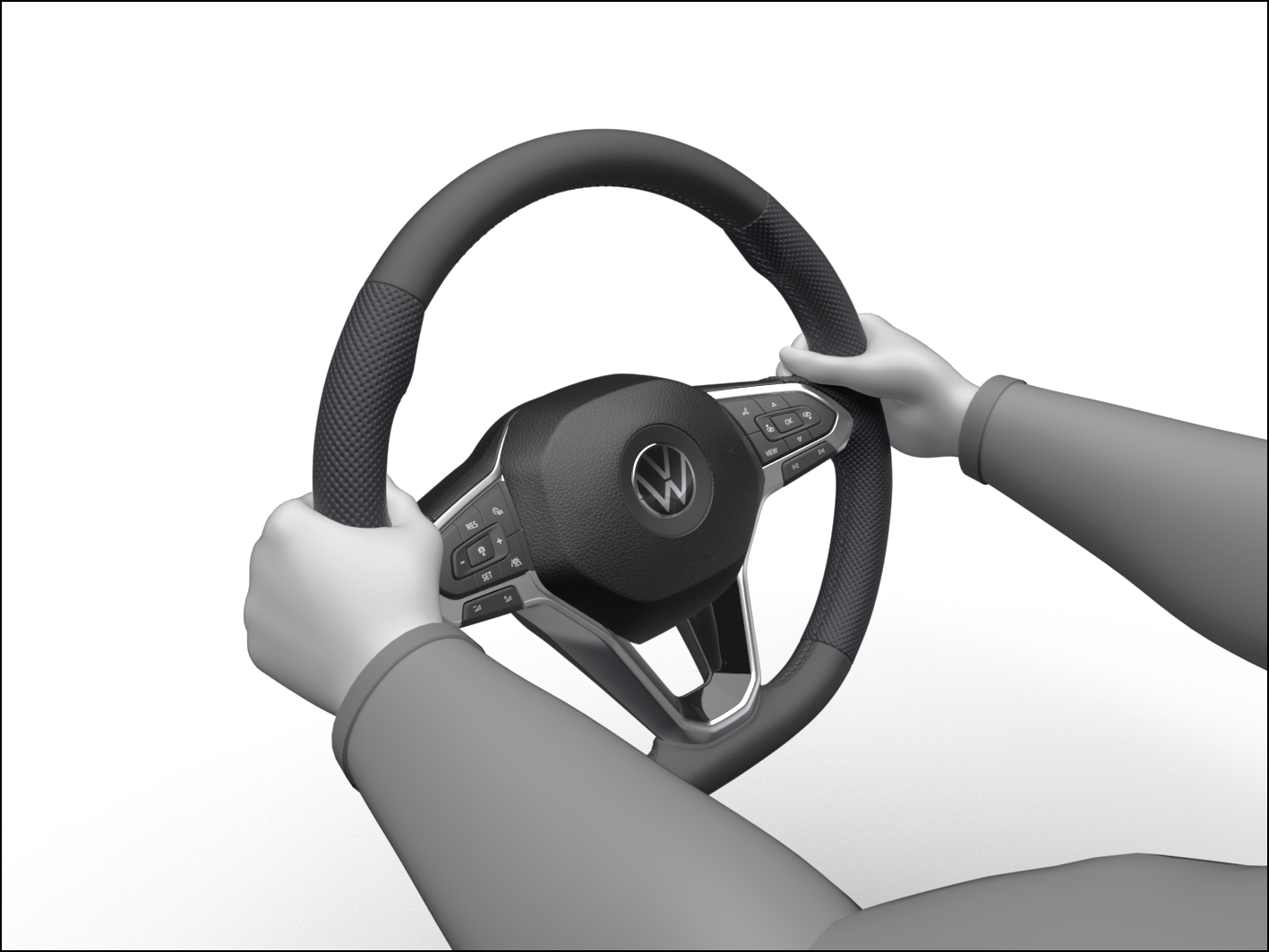 Adjusting the steering wheel position 2022 Volkswagen Jetta | Owner’s ...
